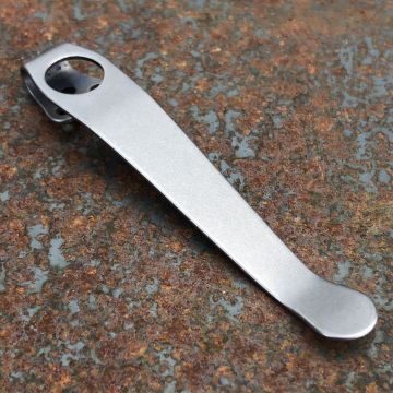 USA Made Spyderco Stubby Deep Carry Titanium Pocket Clip