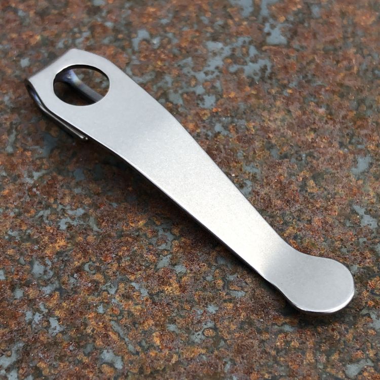 Titanium Deep Carry Pocket Clips for Spyderco Knives