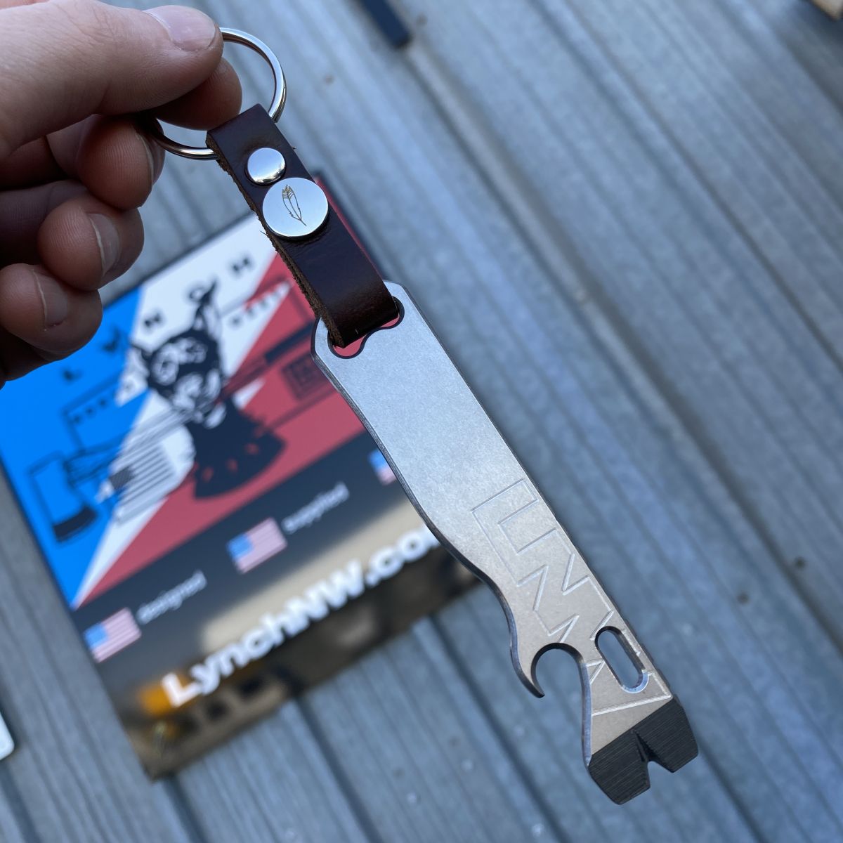 LynchNW Leather Prybar Key Chains LynchNW Leather Prybar Key Chains