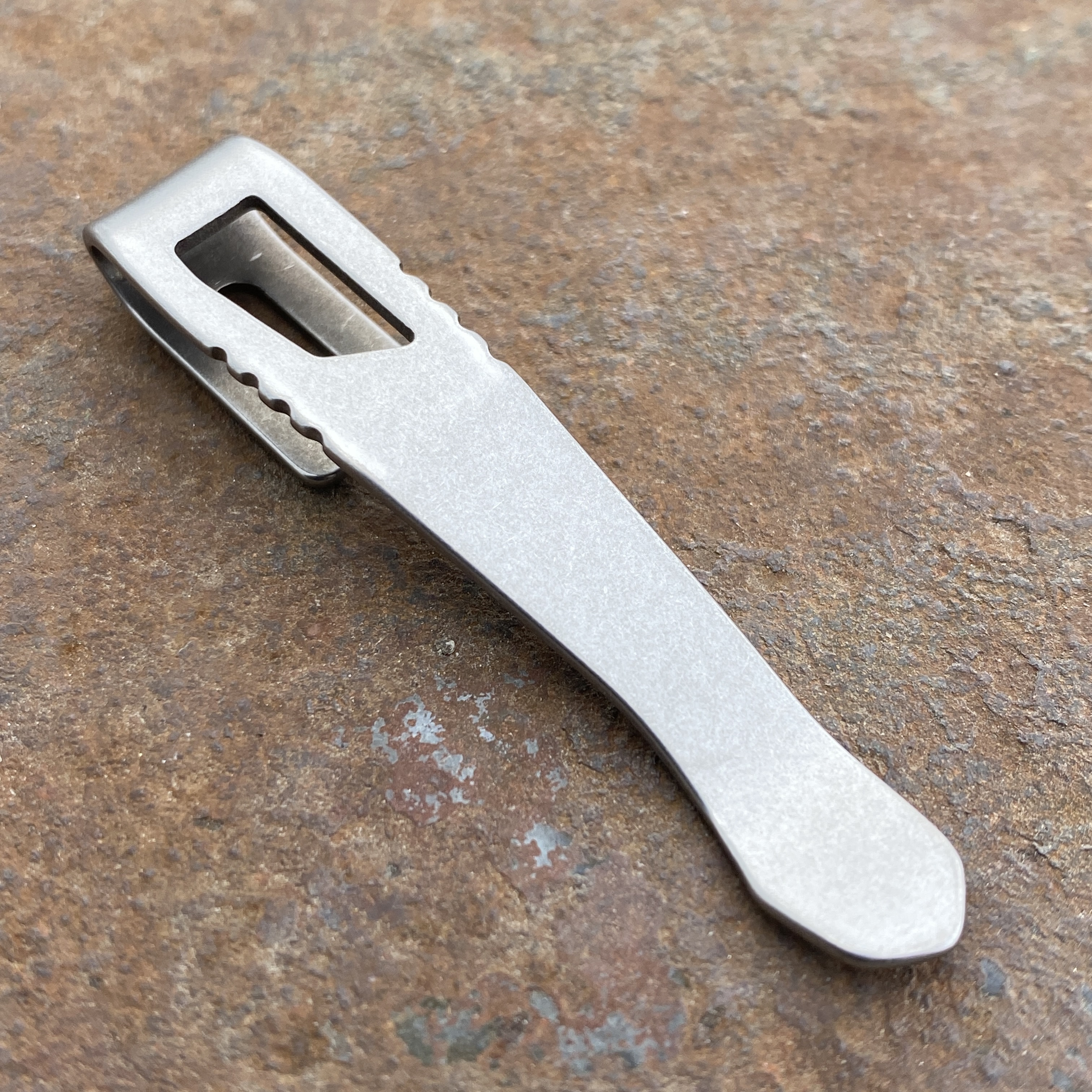Microtech MSI Aggro Deep Carry Titanium Pocket Knife Clip