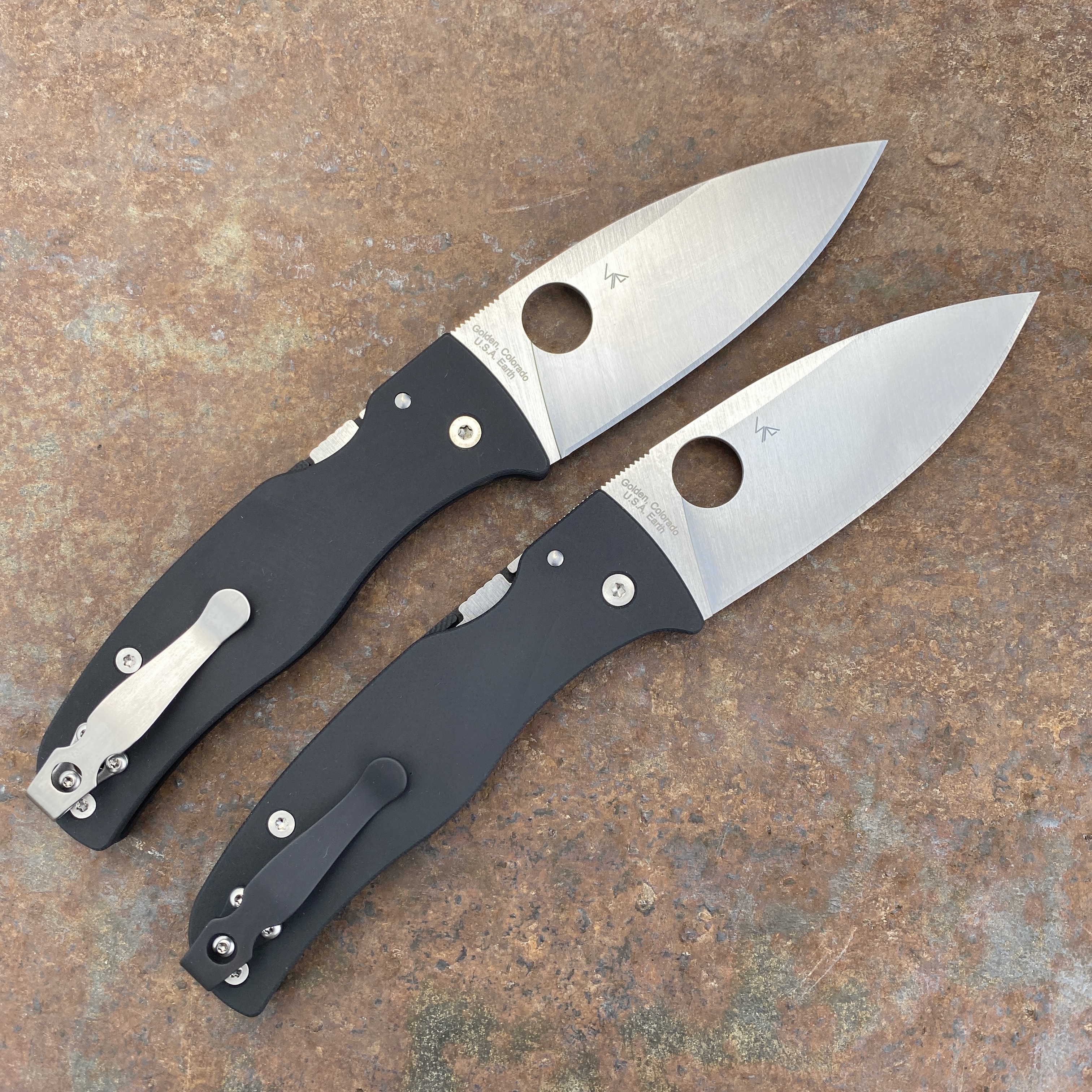 Spyderco Bodacious Black G10 Scales Satin S30V Blade Deep Carry ...