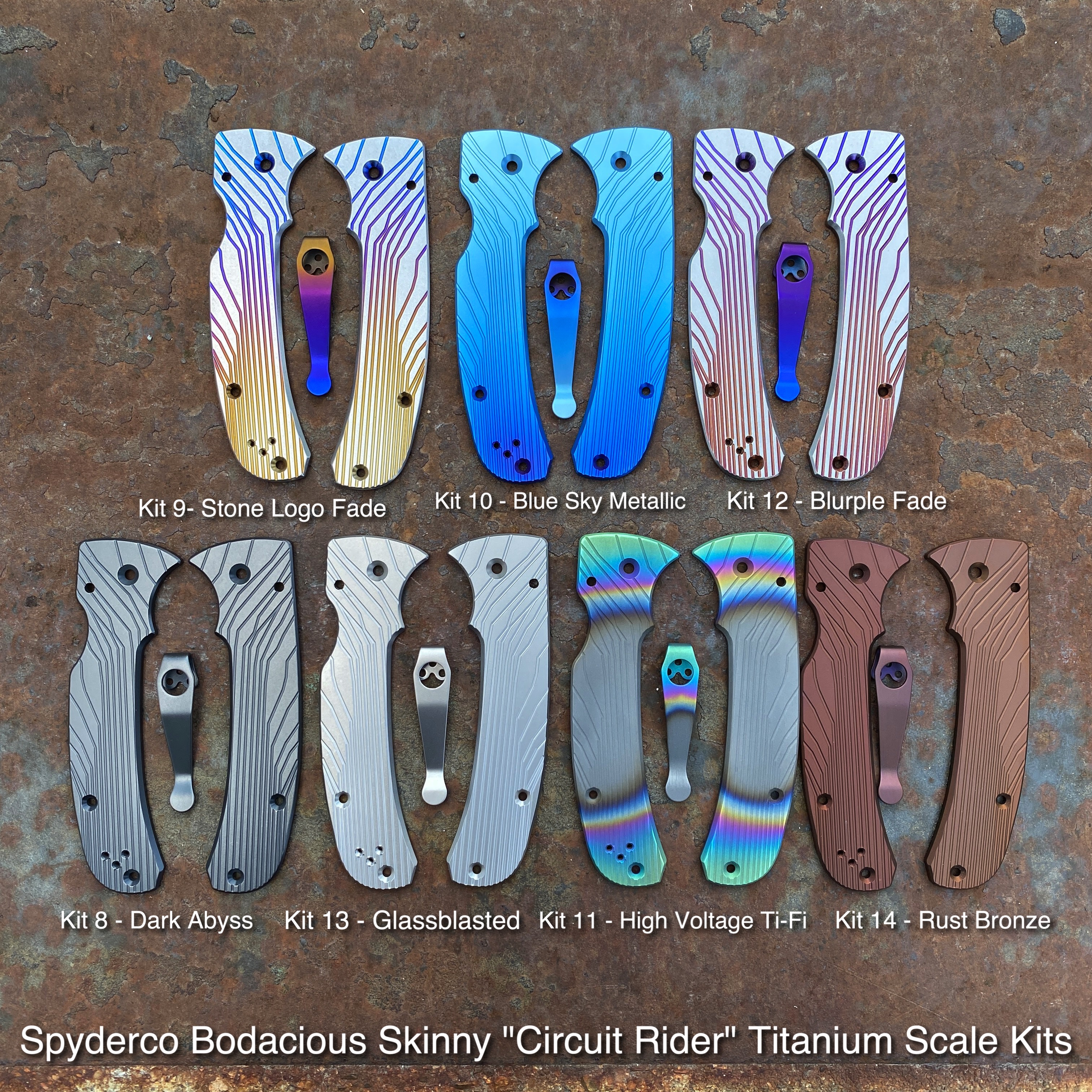 Spyderco Bodacious Knife Handle Scale Kit Circuit Rider