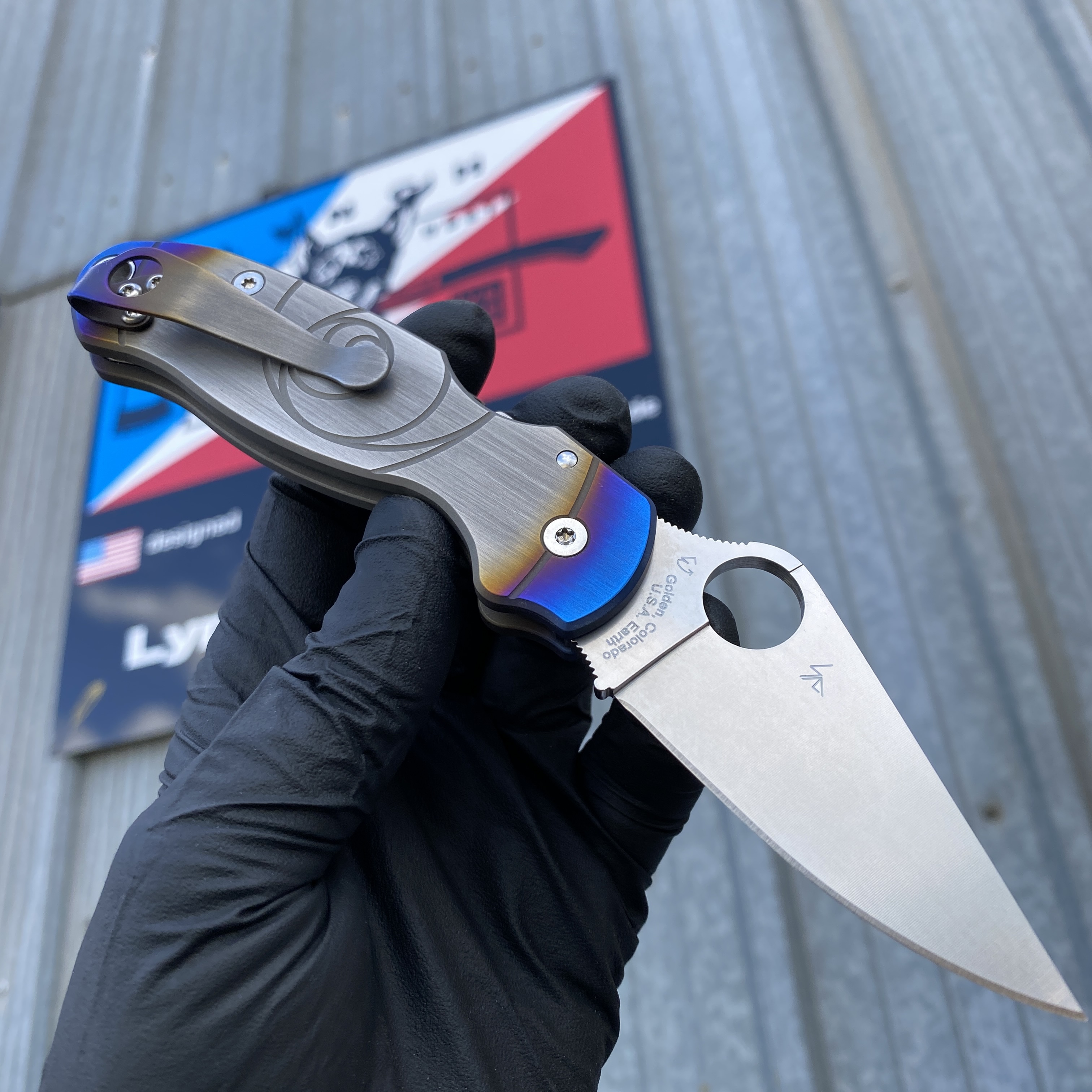 Spyderco Para 2 "Ti Fighter" Titanium Scale Kit BladeShow 2024 Edition