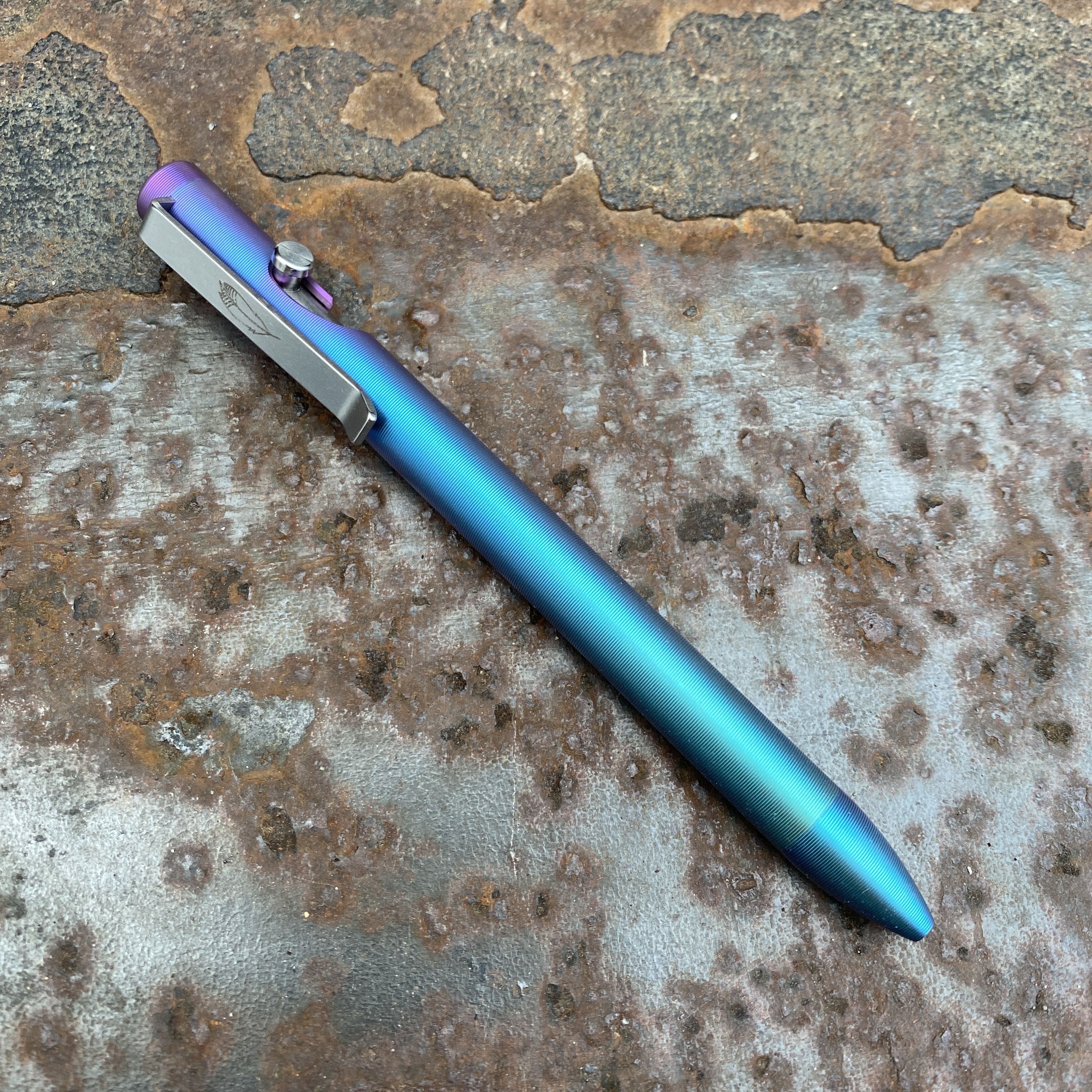Tactile Turn Titanium Slim Side Click Pen - Cerakote Black and Gold ...