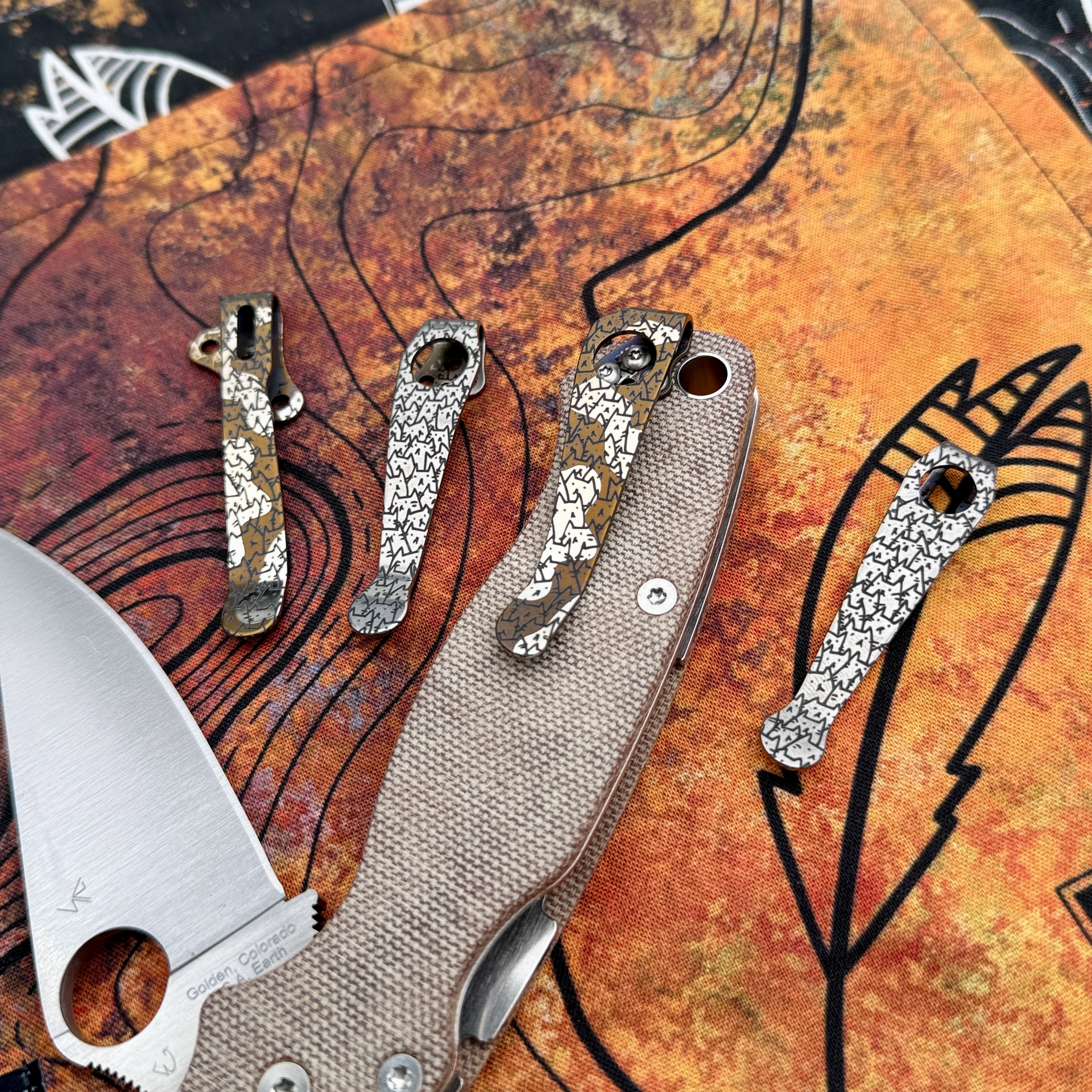 Pounce Deep Carry Titanium Pocket Clips